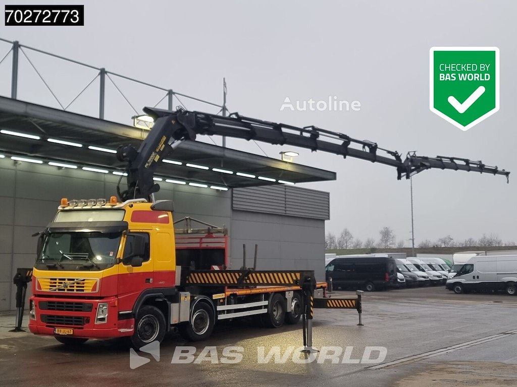 Volvo FM 440 8X2 NL-Truck Palfinger PK74002 Kran + Jib + Winch Lift+Le kamion s ravnom platformom