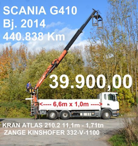 Scania G410 kamion s ravnom platformom