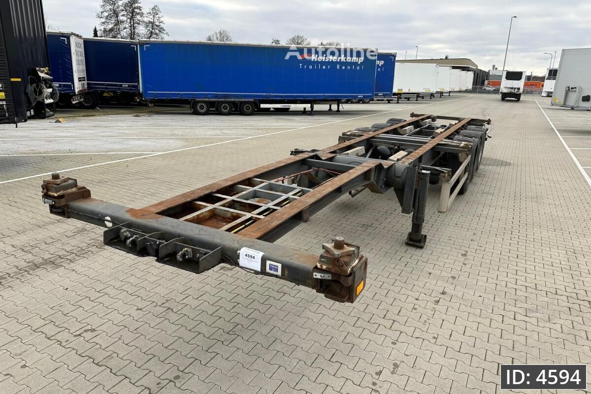 Pacton TXD 339 / Lifting axle / BPW Drum / MOT 30-07-2025 poluprikolica za prevoz kontejnera