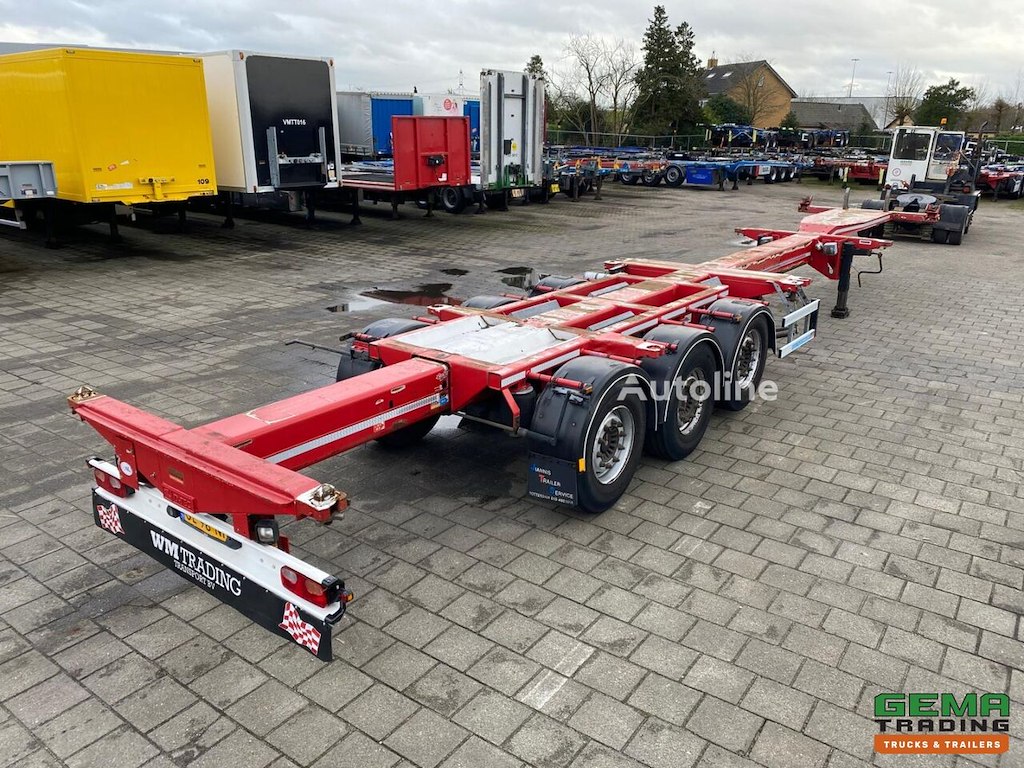 D-Tec Flexitrailer FT-43-03V 3-Axles SAF - Disc brakes - Lift axle - 2 poluprikolica za prevoz kontejnera