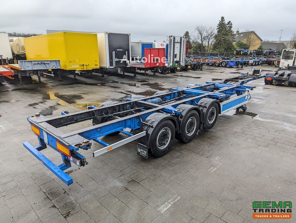 Pacton TXC339 3 Axles SAF - DiscBrakes - Lift-As - Fixed - SpareTyre - poluprikolica za prevoz kontejnera