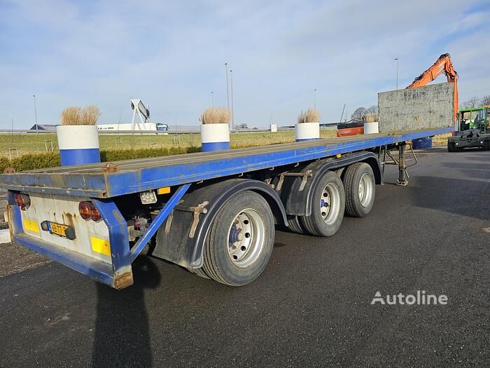 Contar B1828 dls| heavy duty|DOUBLE TIRES | flatbed trailer with contai poluprikolica platforma