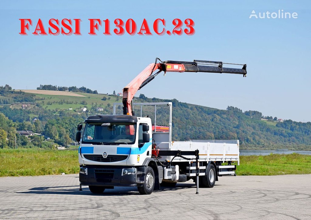 Renault Premium 310 DXI* FASSI F130AC.23+FUNK* TOP kamion s ravnom platformom