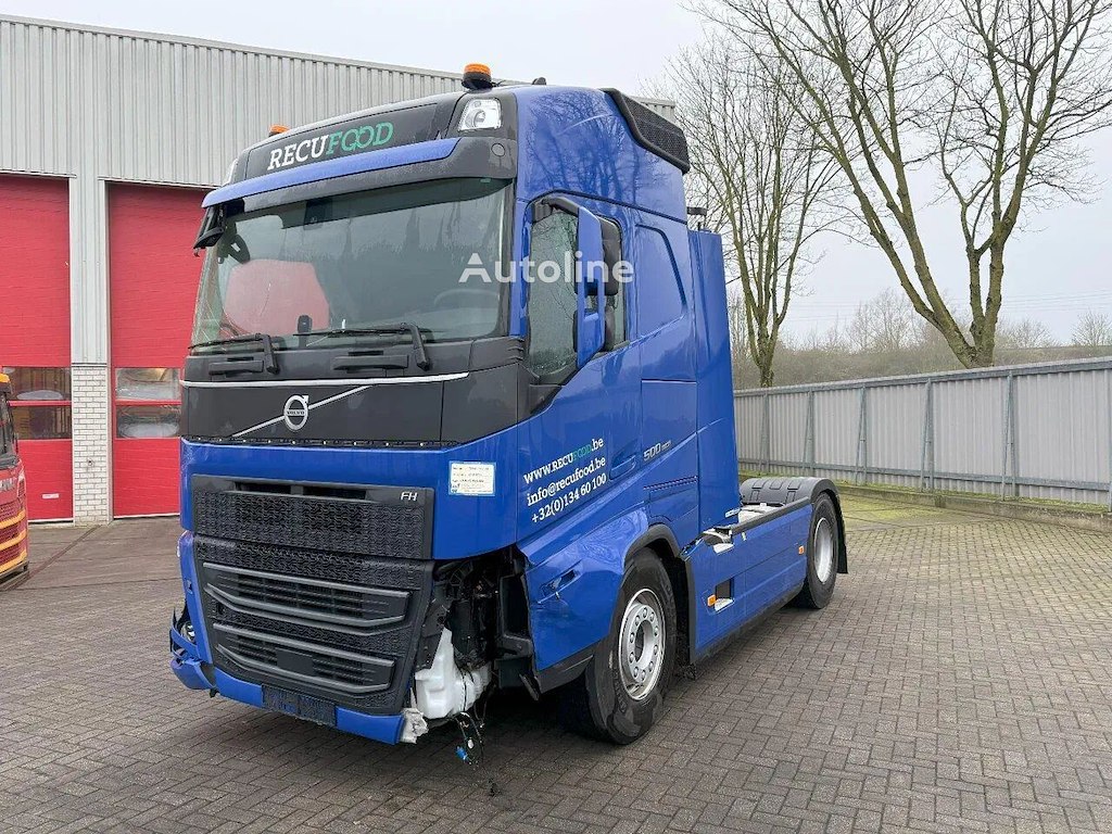 Volvo FH5-500 / ENGINE RUNNING / TURBO COMPOUND / HYDRAULICS / VEB+ / tegljač nakon udesa