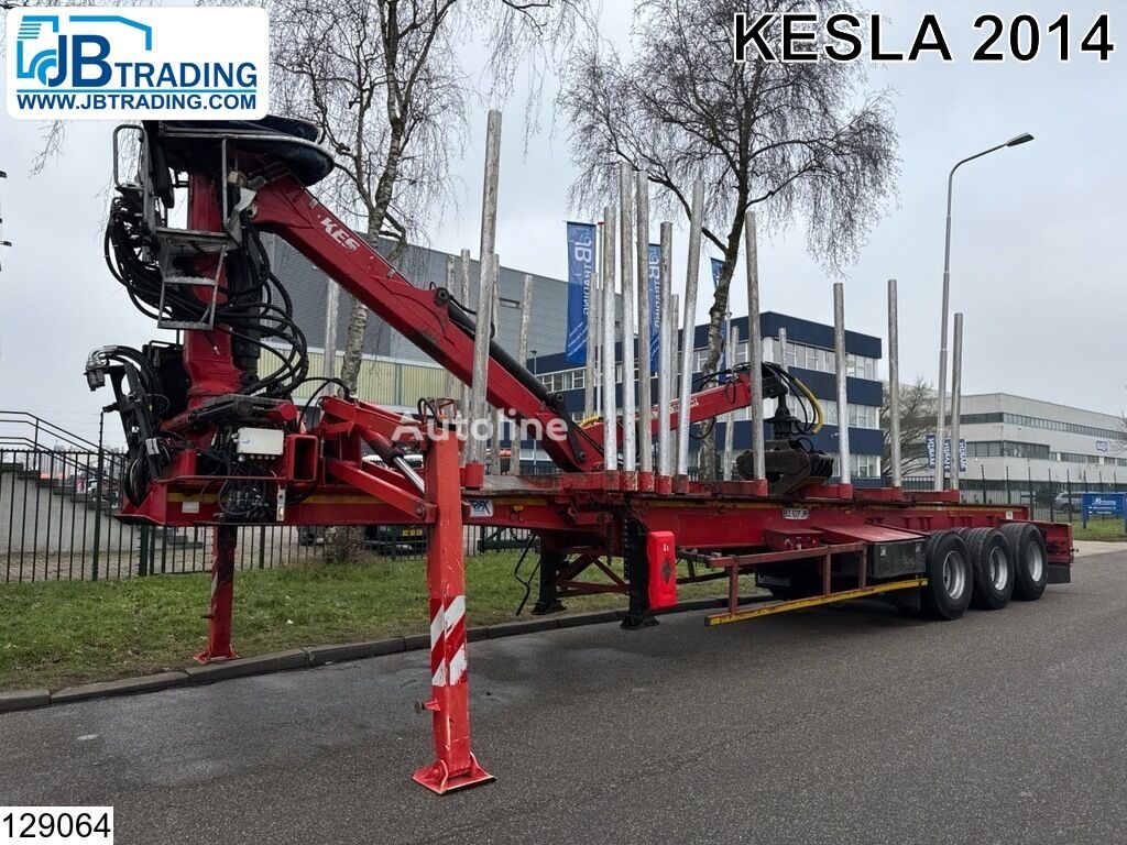 Trax Chassis Timber transport, Kesla 2014 poluprikolica za prevoz drva