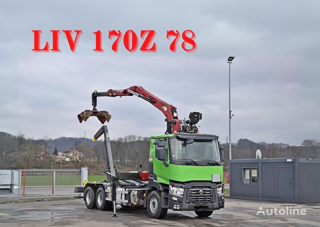 Renault C430* ABROLLKIPPER *LIV 170Z 78 * 6x4 kamion rol kiper