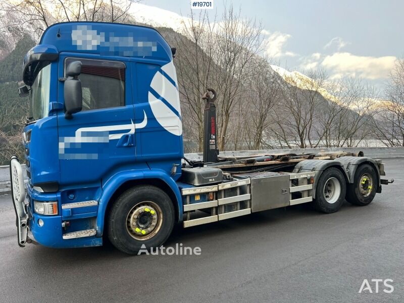 Scania R580 6x2 w/21h Multilift hook WATCH VIDEO kamion rol kiper