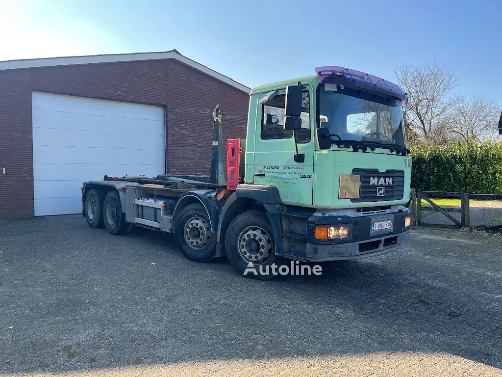 MAN 41-414 8x4, 12 Tyers, Steelsusspension, Belgium truck ! kamion rol kiper