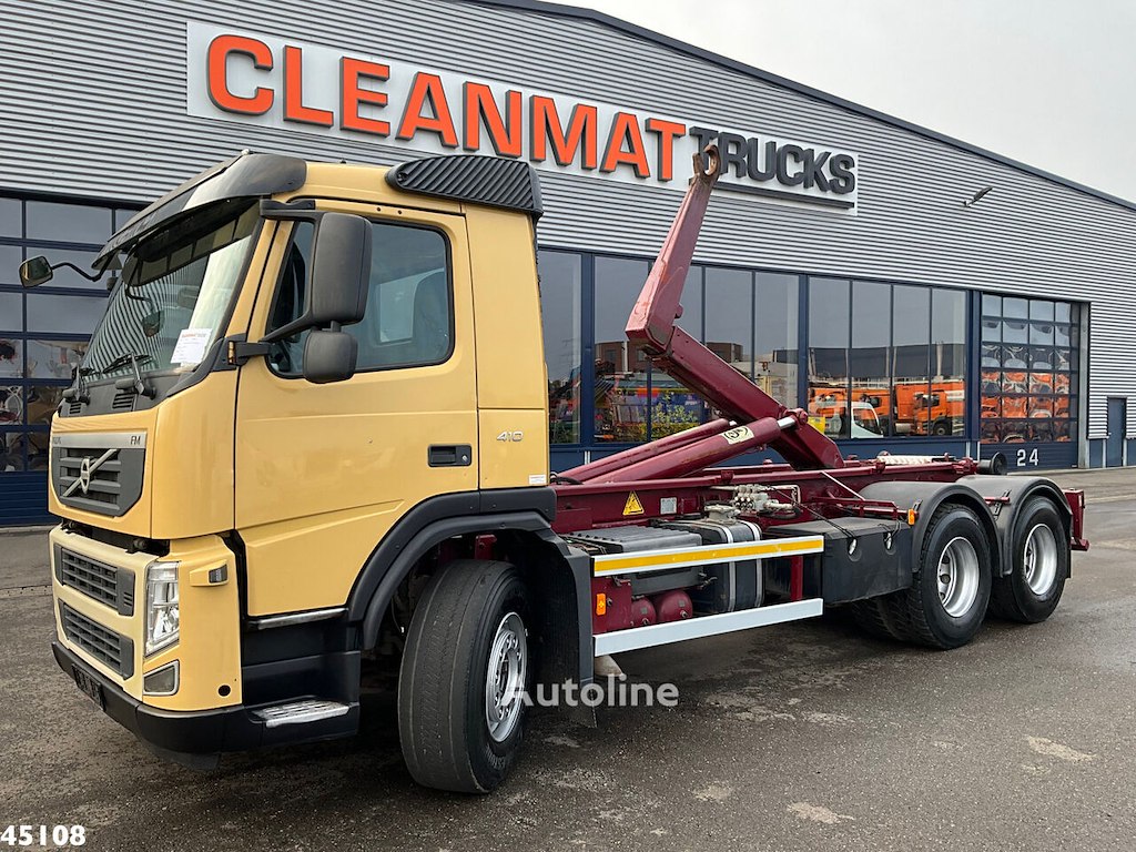 Volvo FM 410 6x2 AJK 20 Ton haakarmsysteem kamion rol kiper