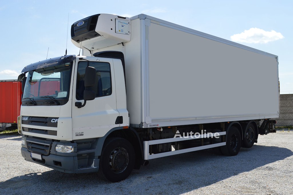 DAF CF 75.360 REFRIGERATOR + LIFT + DOOR ISOTHERM FREEZING CONTAINER kamion hladnjača