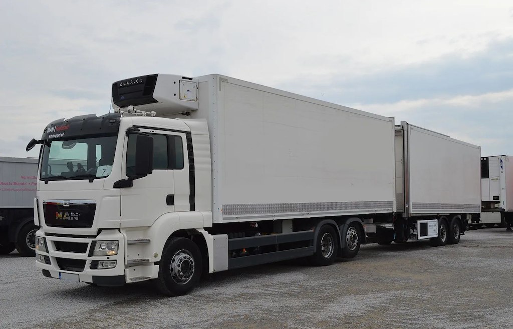 MAN TGS 26.440 EURO 5 REFIGERATOR WITH TRAILER kamion hladnjača