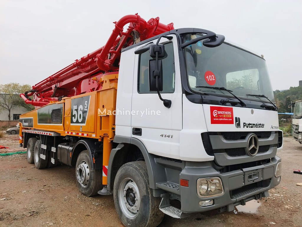 Putzmeister SG5431THB na šasiji Mercedes-Benz 56 m concrete pump pumpa za beton