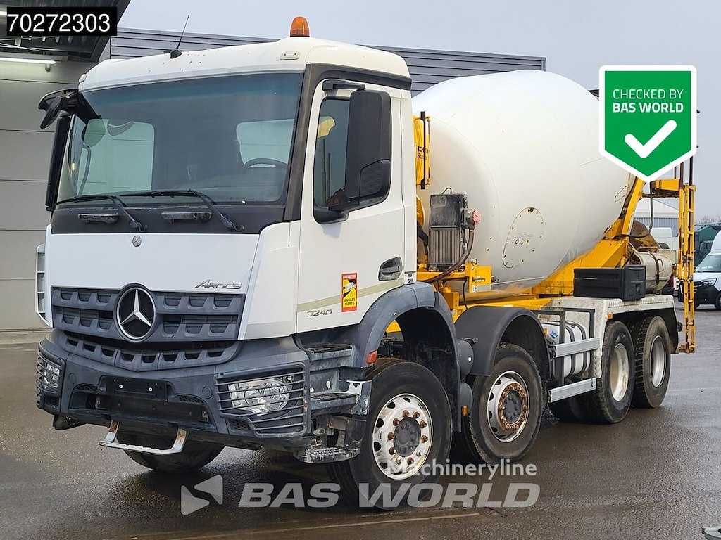 Mercedes-Benz Arocs 3240 8X4 9m3 Schwing Stetter Automatic Steel suspension Eu kamion s mešalicom za beton