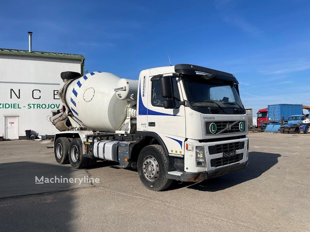 Volvo FM 340 64R domiešavac, nadstavba LIEBHERR 7m3 6x EURO 4 manuál V kamion s mešalicom za beton