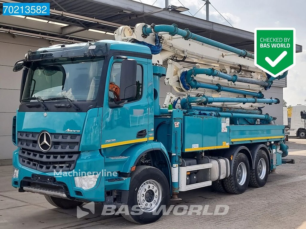 Mercedes-Benz Arocs 2836 6X4 Manual 33mtr Pump Sermac 5Z33 SC150 Euro 6 pumpa za beton