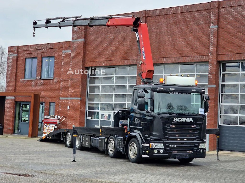 Scania G410 8x2*6 - HMF 2620 K5 + remote - Rampen - Winch - 3x steering autotransporter