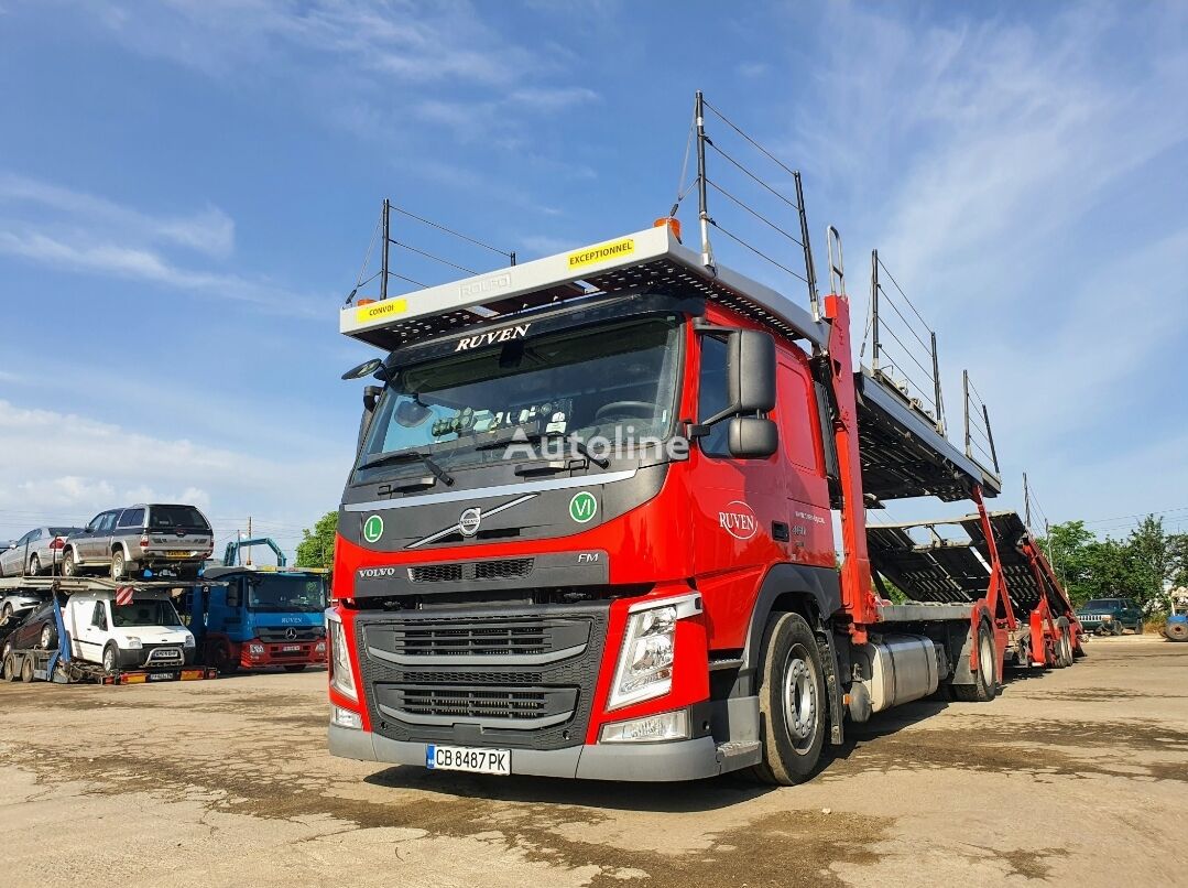 Volvo FM460 autotransporter + prikolica autotransportera