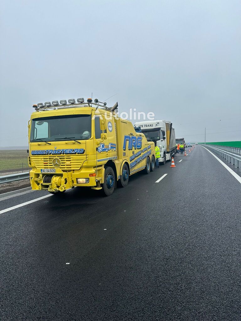 Mercedes-Benz Actros 8x4 , 3 winches , TOP , 13 Ton axles, Double boom šlep auto