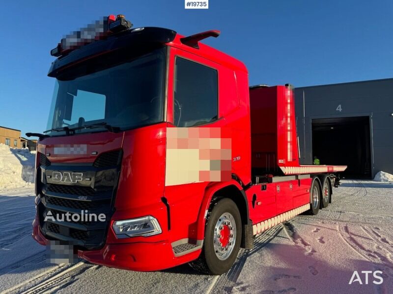 DAF XD450 tow truck w/ Falkom building šlep auto