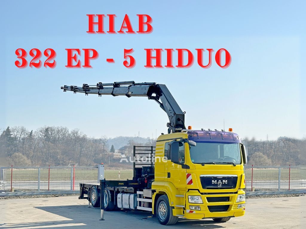 MAN TGS 26.440 * HIAB 322 EP - 5 HIDUO/ FUNK * TOP kamion platforma