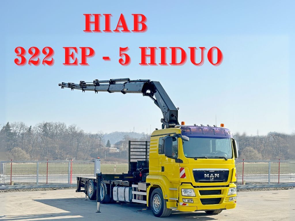 MAN TGS 26.440 * HIAB 322 EP - 5 HIDUO/ FUNK * TOP kamion platforma