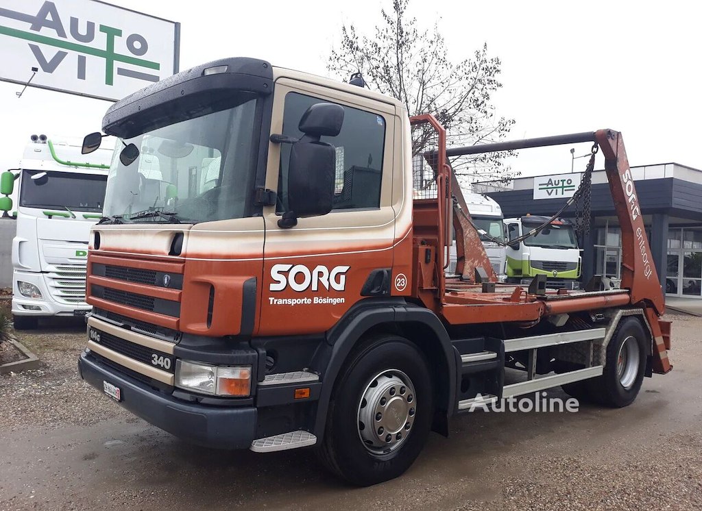 Scania 114 kamion autopodizač kontejnera