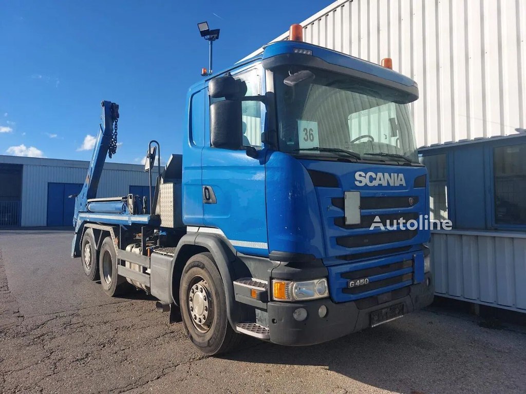 Scania G450 LB6x2*4HNA E6 MEILLER AK 16 T Absetzkipper kamion autopodizač kontejnera