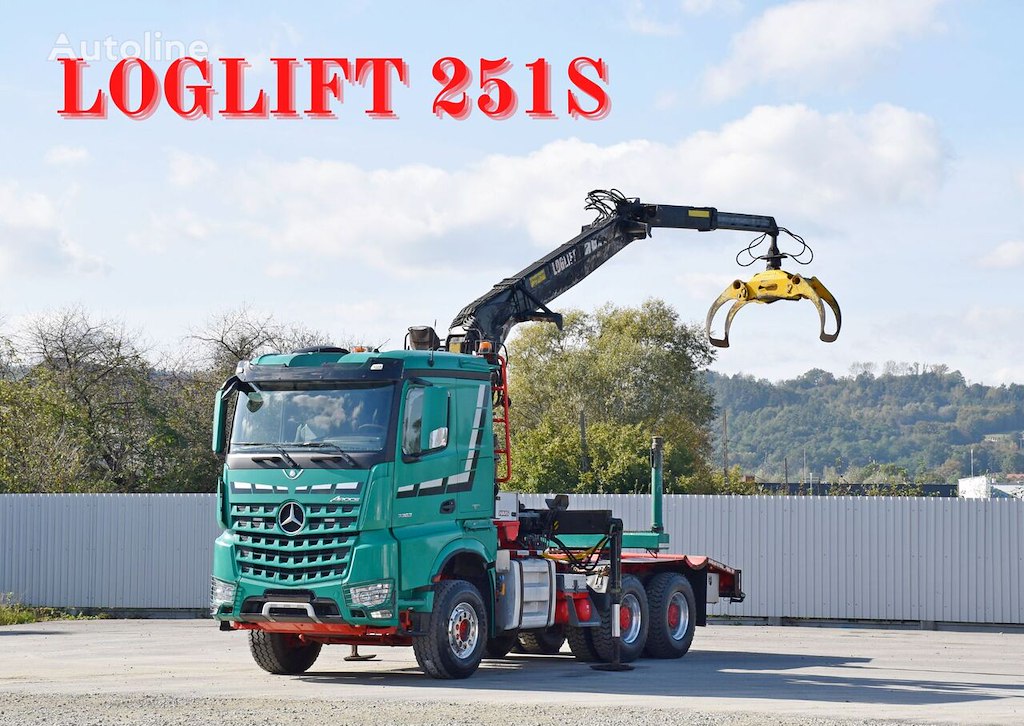 Mercedes-Benz AROCS 3363 *HOLZTRANSPORTER * LOGLIFT 251S /6x4 kamion za prevoz drva