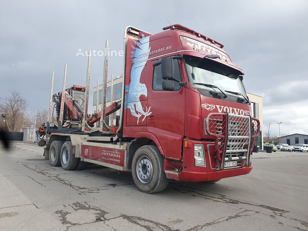 Volvo FH 16 660 6x4 + Jonsered 1080, top condition, 2009year crane kamion za prevoz drva