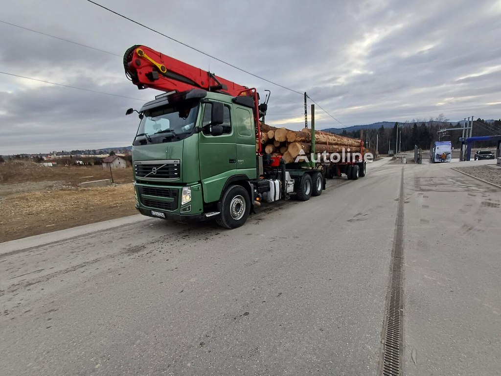 Volvo FH13 520 kamion za prevoz drva + šumarska prikolica