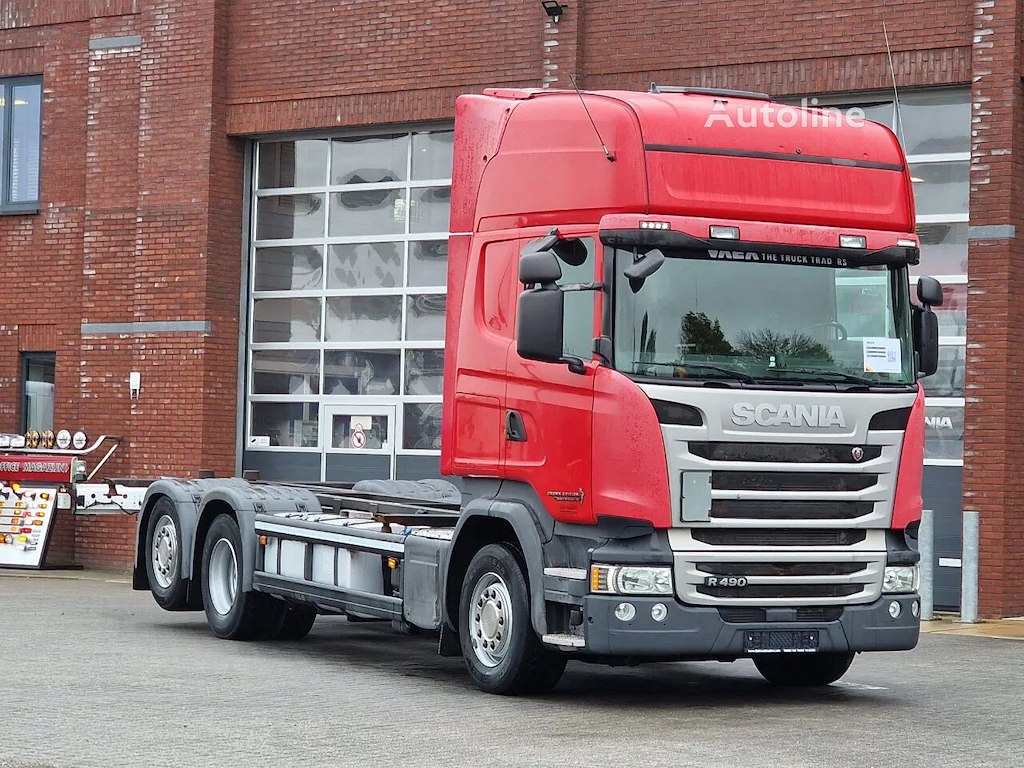 Scania R490 Topline 6x2 - BDF - Full air - 4.70 WB - Crown Edition - Na vozilo za prevoz kontejnera