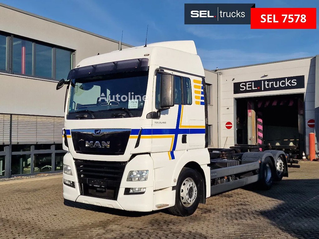 MAN TGX 26.460 6X2-2 LL ZF Intarder / Standklimaanlage / Liftachse vozilo za prevoz kontejnera