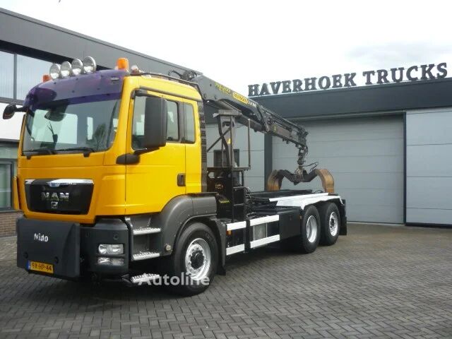 MAN TGS 26.360 6x4 H-4BL Container system Palfinger crane Euro5 kamion sa kukom za podizanje tereta