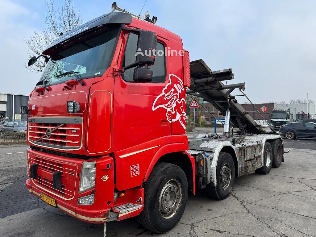 Volvo FH 500 8X4 - EURO 5 + CABLELIFT TIPPER kamion sa kukom za podizanje tereta