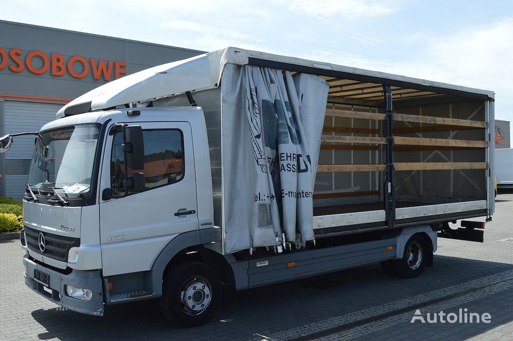 Mercedes-Benz Atego 822 CURTAIN PLANE TILT 1.HAND kamion sa klizna zavesa cerada