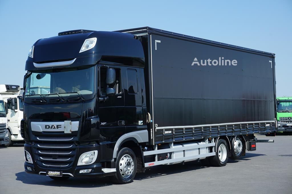 DAF XF / 480 / ACC / EURO 6 / SSC / DŁ. 9,1 M / 22 PALETY kamion sa klizna zavesa cerada