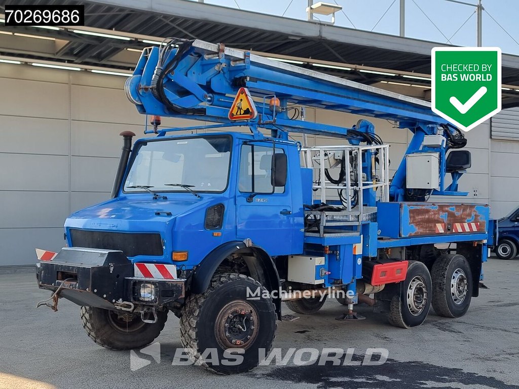 Unimog 24B 6X6 Engin EGI TP 226 hubarbeitsbühne Manual Euro 2 auto dizalica s korpom