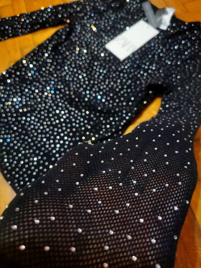 Zara mrežasta majica sa cirkonima S/M/L