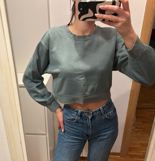 ZARA crop duksić