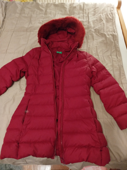 Benetton perjana jakna , bordo, XS vel.,kao novo