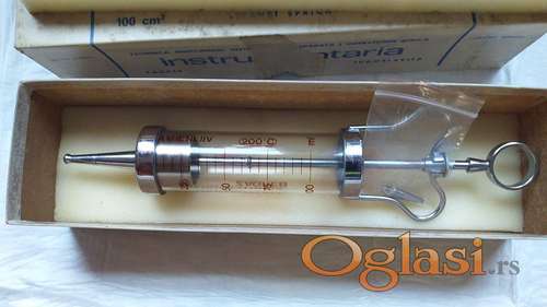 Žanet špric za ispiranje Instrumentarija Zagreb Jugoslavija 100 ml