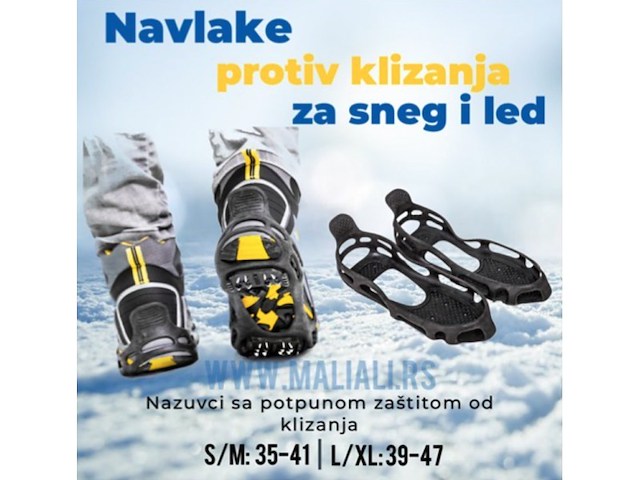 Anti-kliz navlake protiv klizanja - Nazuvci za sneg i led