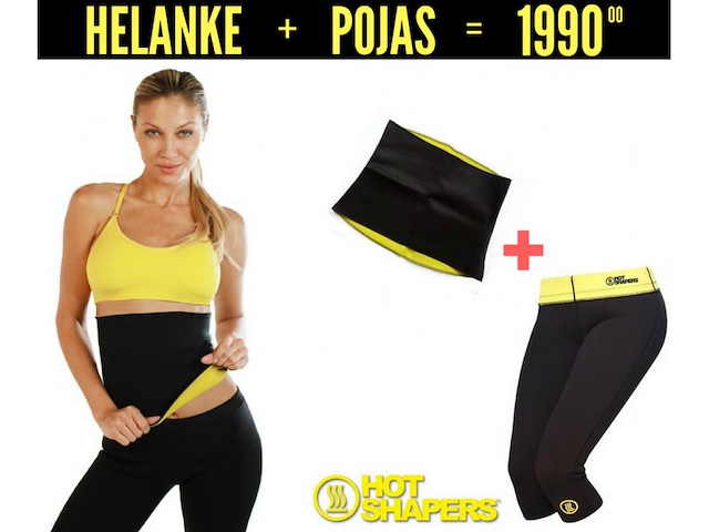 AKCIJA - HOT SHAPERS - Helanke za mršavljenje + Pojas