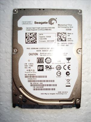 Seagate 320GB 2.5" hard disk