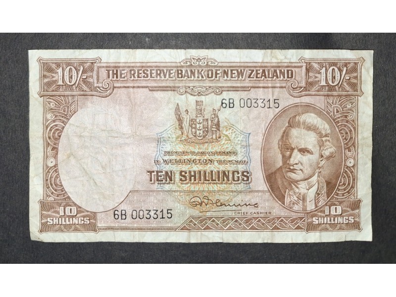 Novi Zeland 10 šilinga 1956-67.