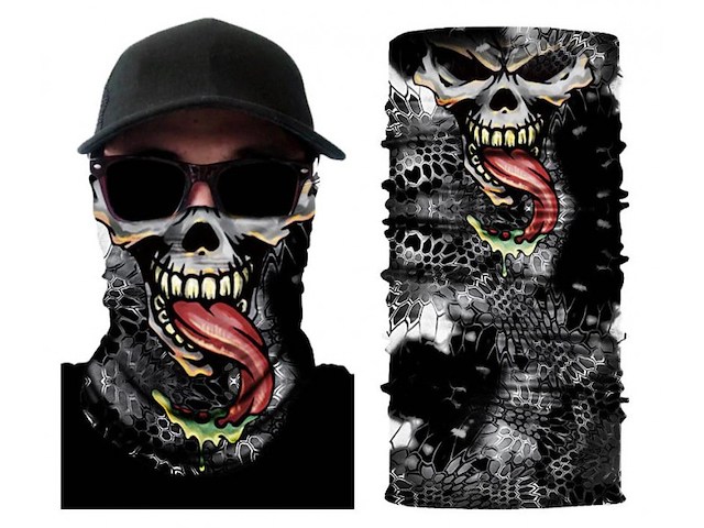 Skull Kostur Bandana Marama Potkapa Maska Model 11