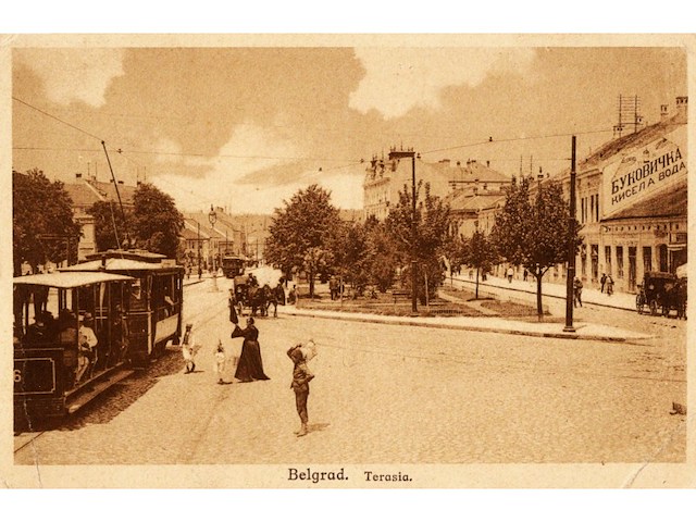 Beograd 1913 - Terazije tramvaj