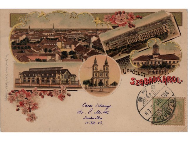 Subotica 1903 - Litografija