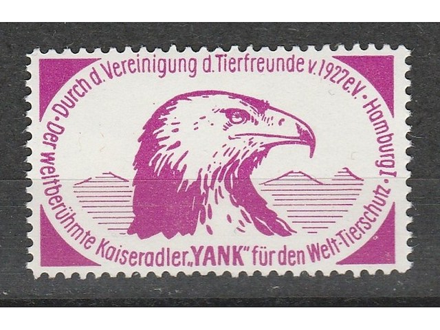 Der weltberühmte Kaiser-Adler Yank wirbt für den - MNH