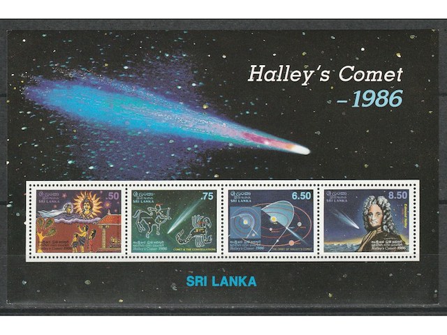 Sri Lanka - 1986 - Halley`s Comet - MNH